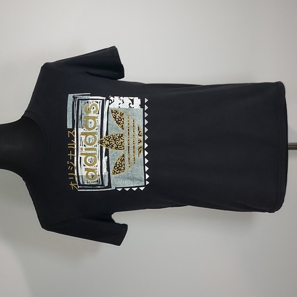 adidas | Shirts | Adidas Japanese Originals Trefoil Grey White Gold ...